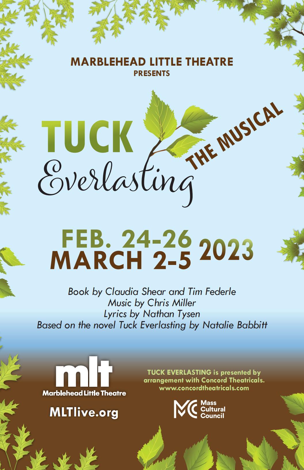 Marblehead Little Theatre’s ‘Tuck Everlasting’ opens Friday - Marblehead Current