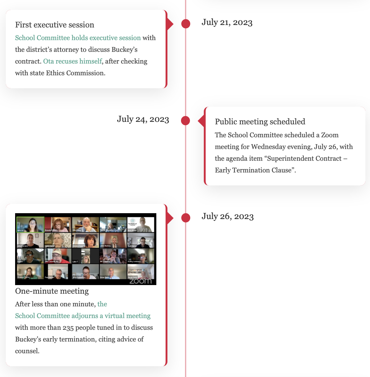 Superintendent Buckey ‘early termination’ controversy timeline ...
