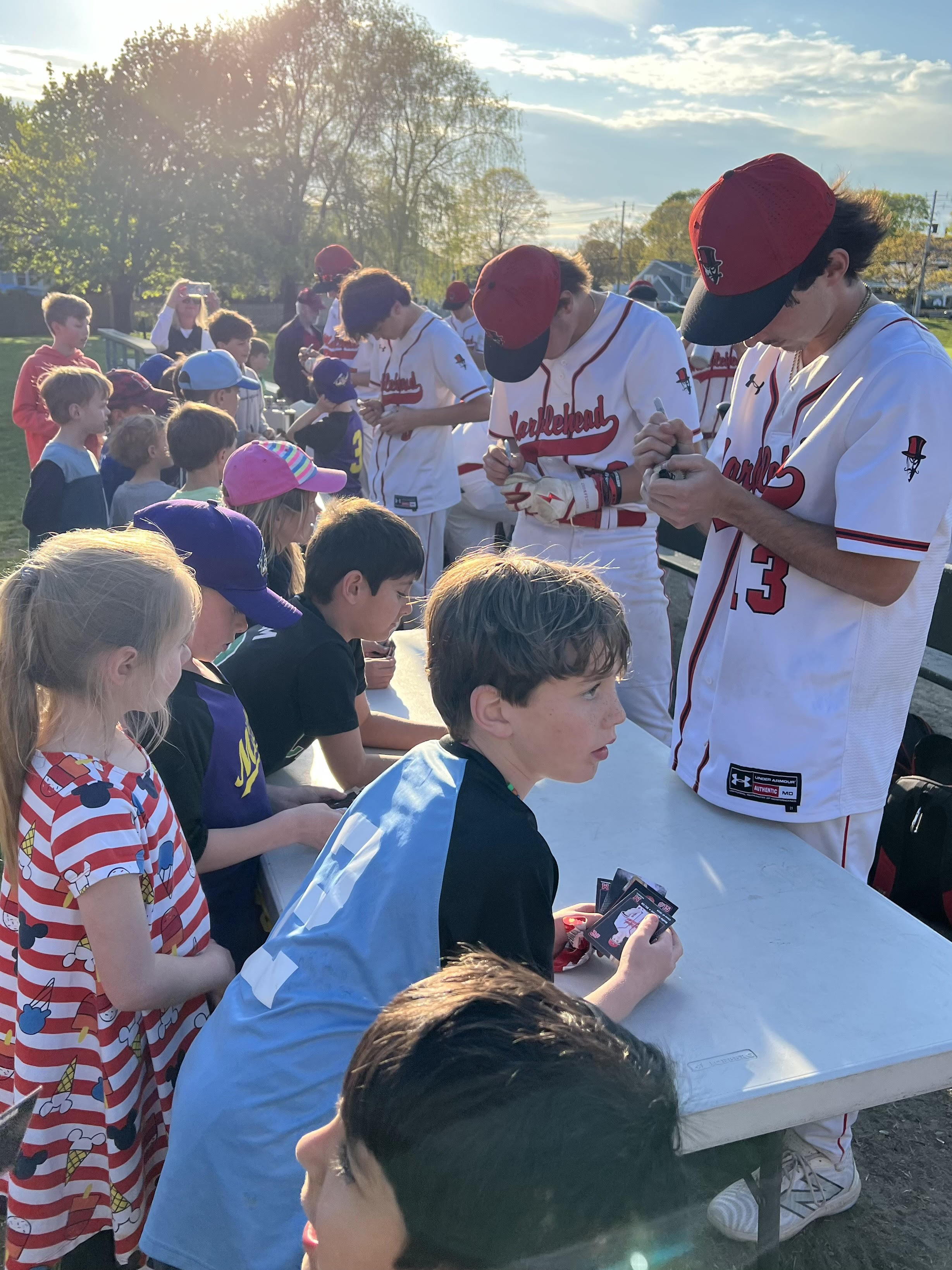 Play ball! Magicians welcome youth baseball players onto the field ...
