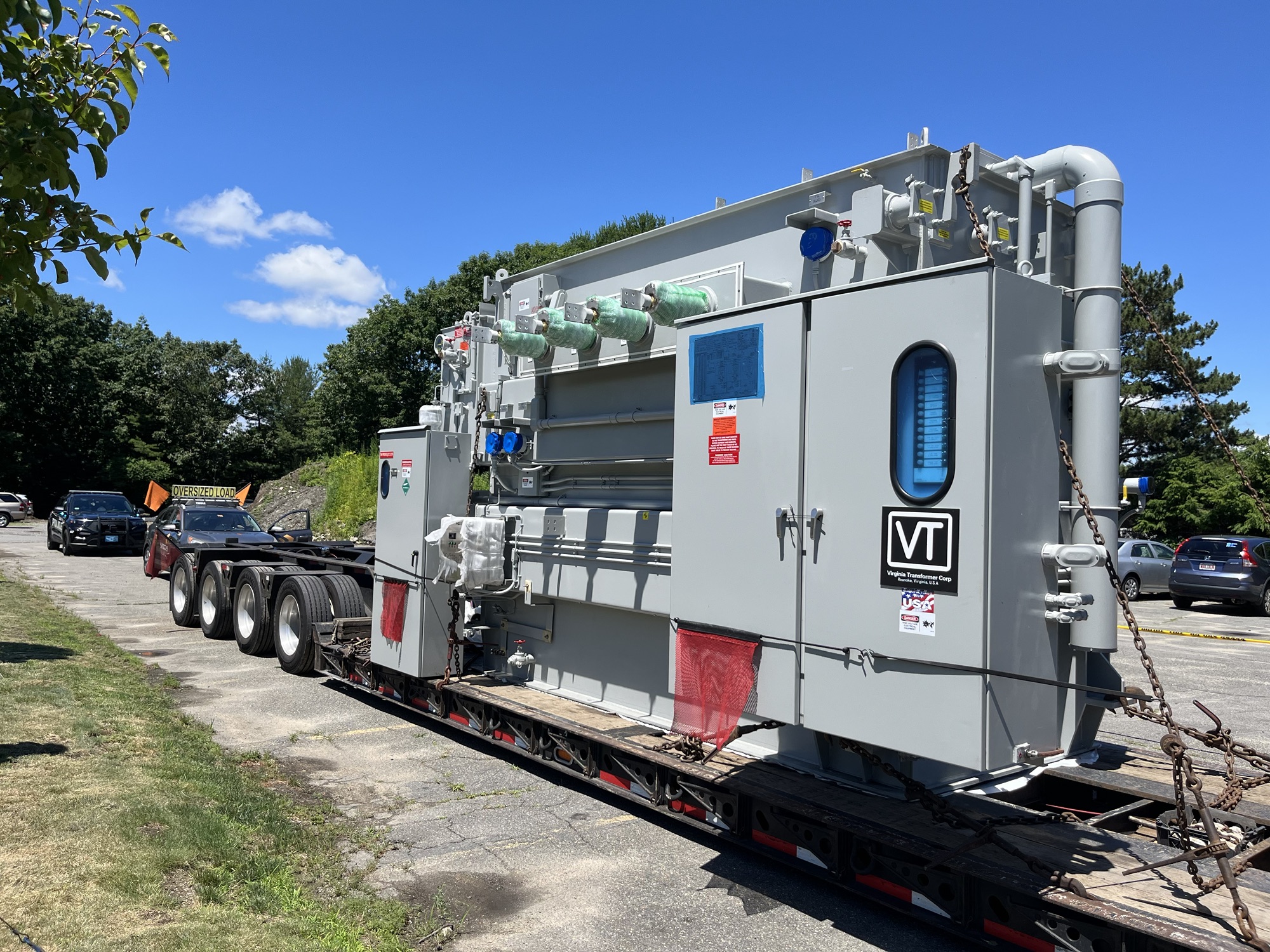 Two massive transformers successfully delivered - Marblehead Current