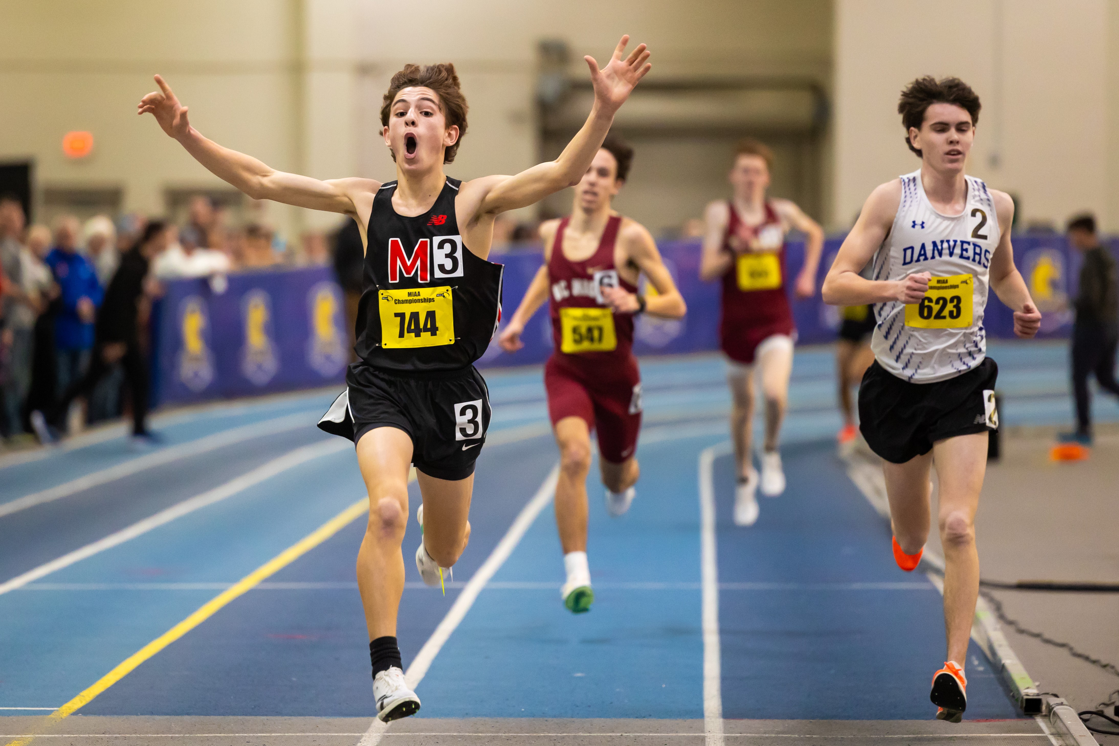 Marblehead indoor track senior running whiz Nate Assa takes home state ...