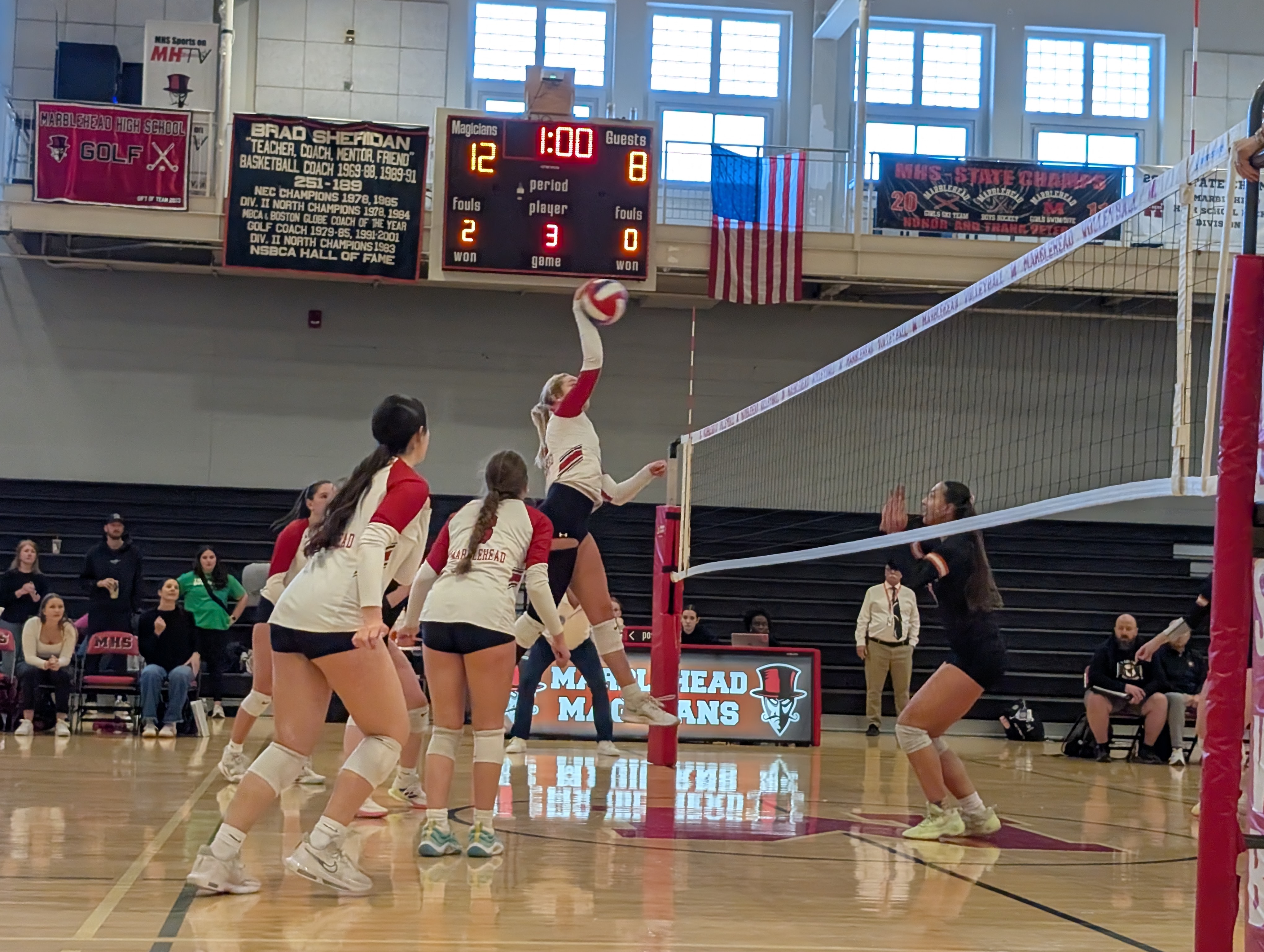 Marblehead volleyball wins first-round tournament match at home ...