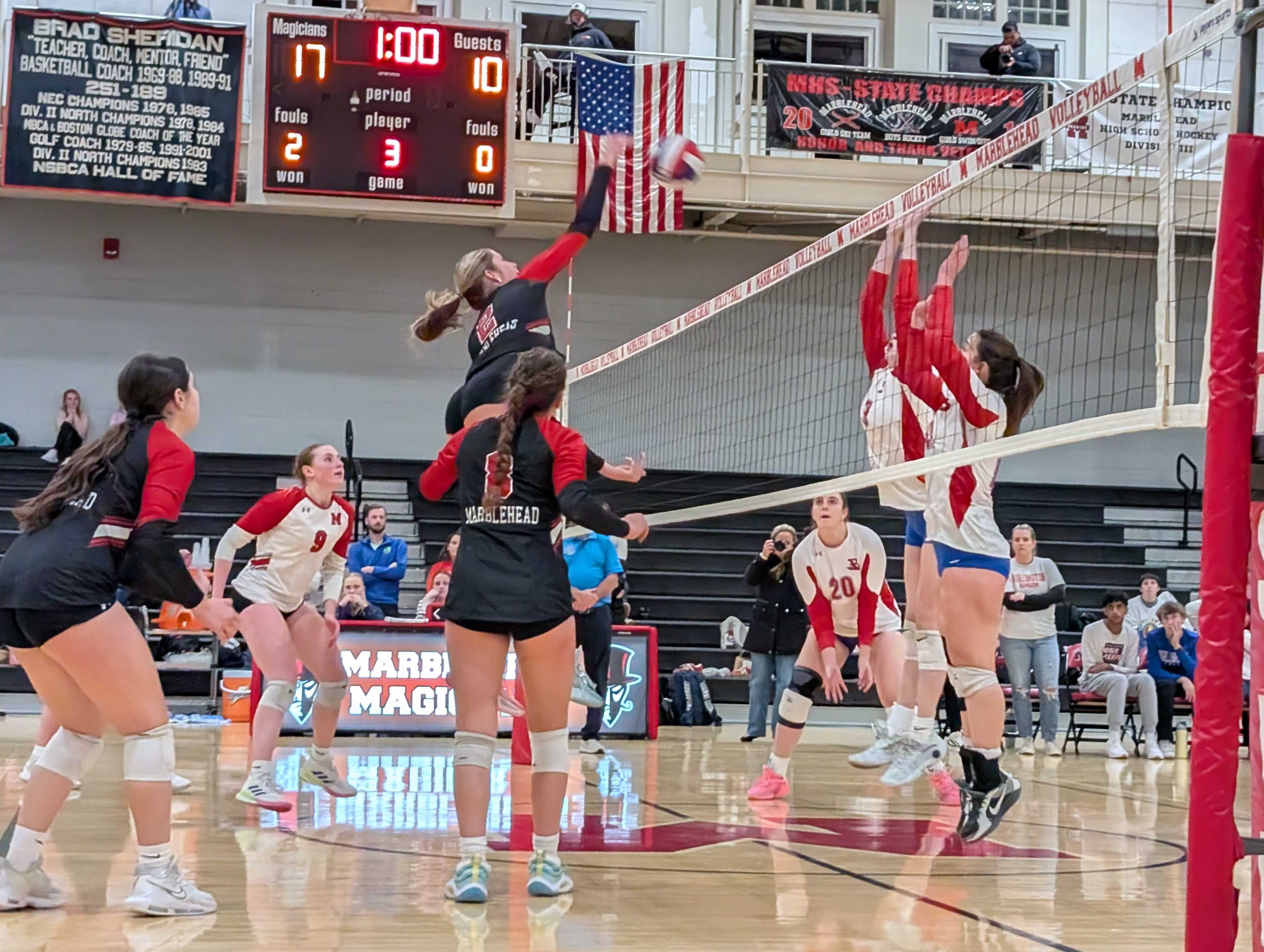 Marblehead volleyball wins again; watch video interviews - Marblehead ...